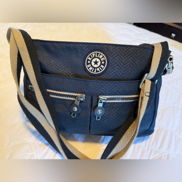 Kipling | Bags | Kipling Blue Crossbody Bag With Sporty Design | Poshmark